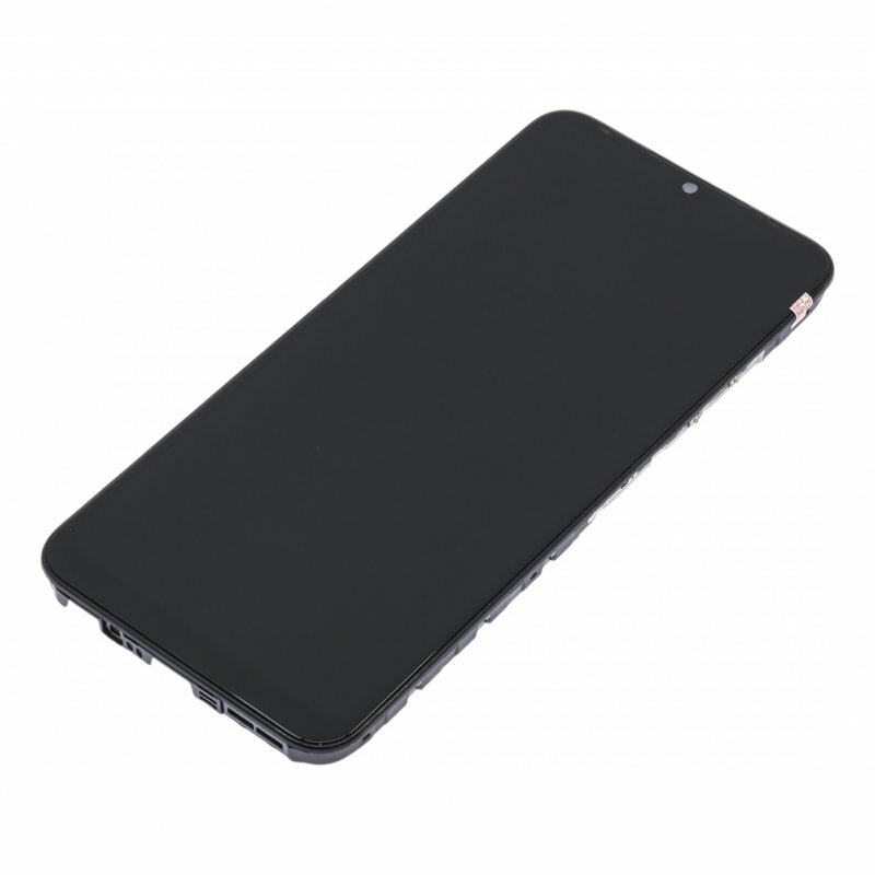 Дисплей для Tecno Pop 6 Pro (в сборе с тачскрином) в рамке, черный