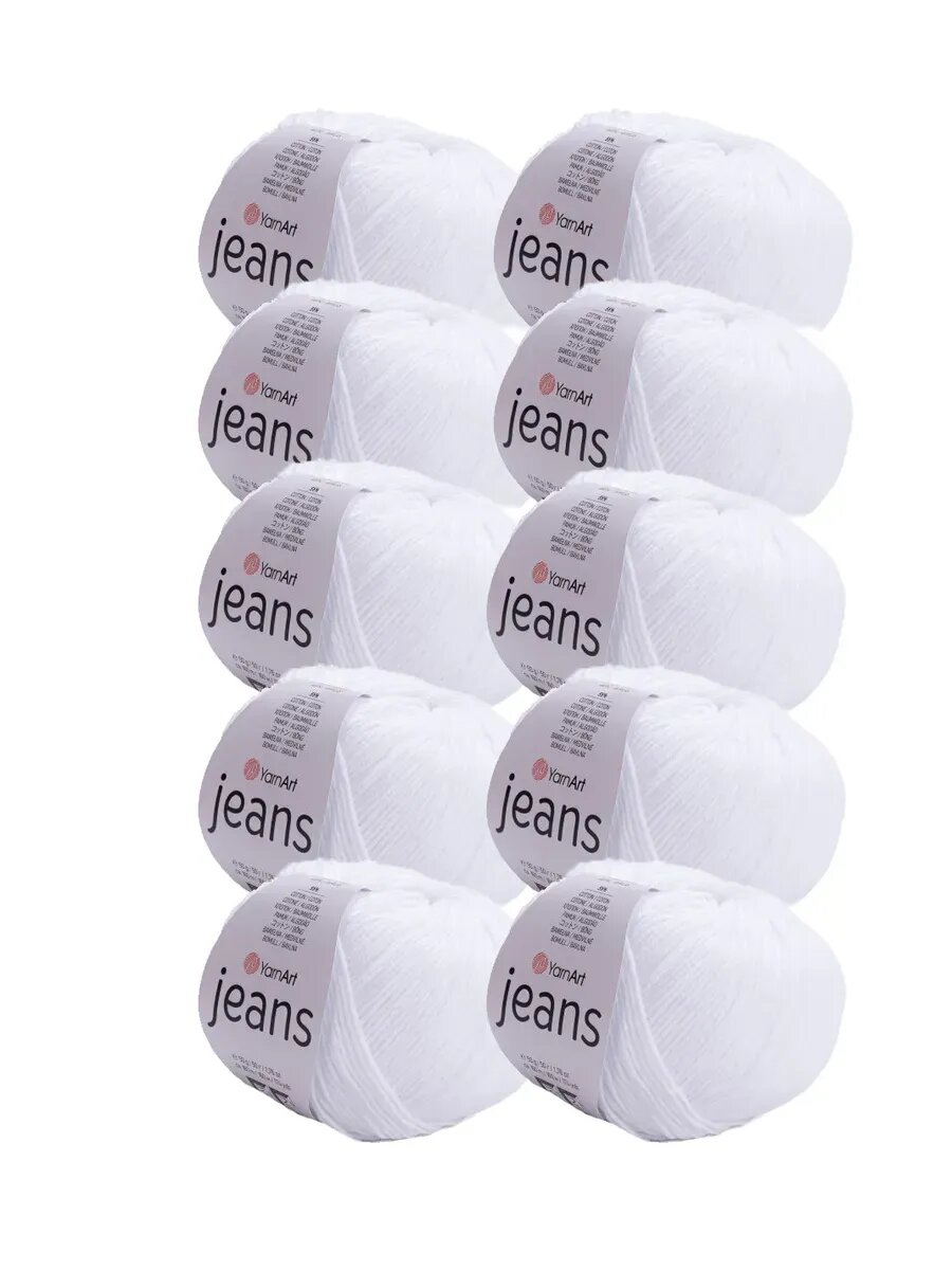 Пряжа Jeans 62, 10 шт.