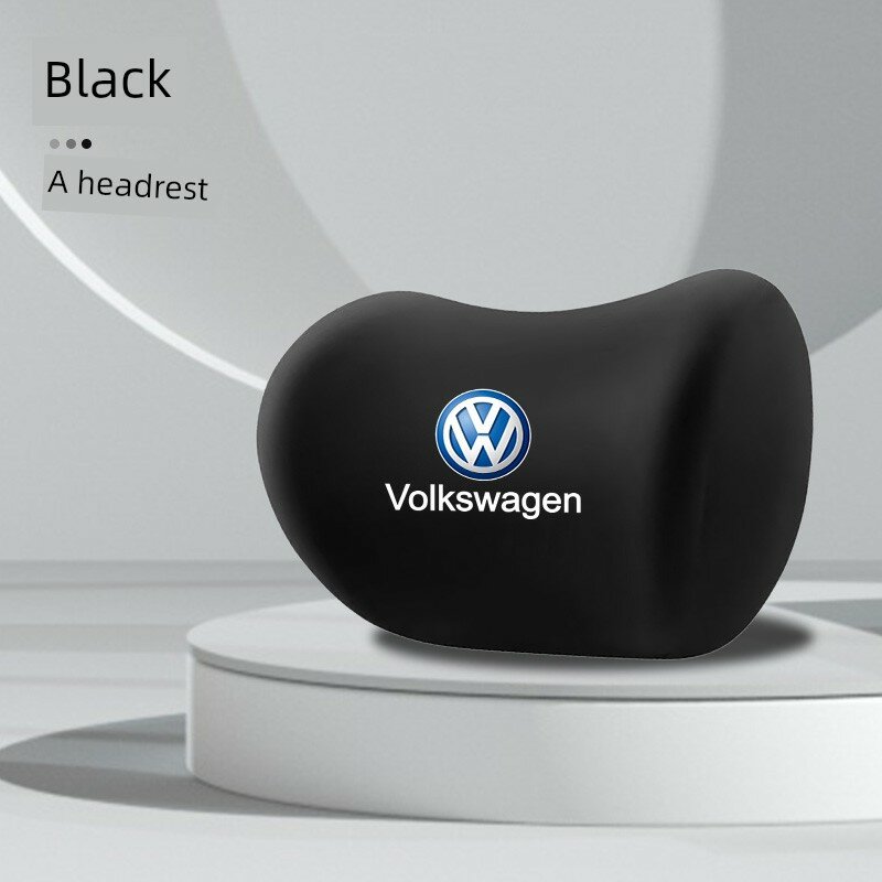 Премиум пена с эффектом памяти автомобильная подушка для шеи Volkswagen - Черная, эргономичная поддержка шеи, 1 шт