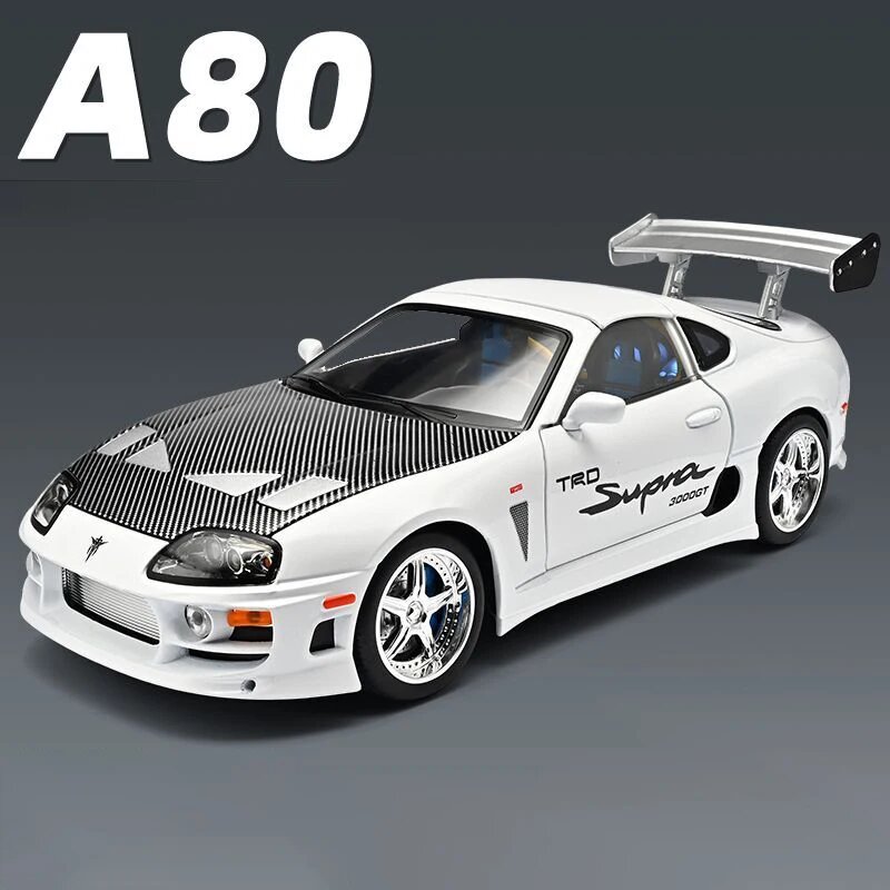 Модель автомобиля Toyota Supra A80 MK4, Белый, 1:24