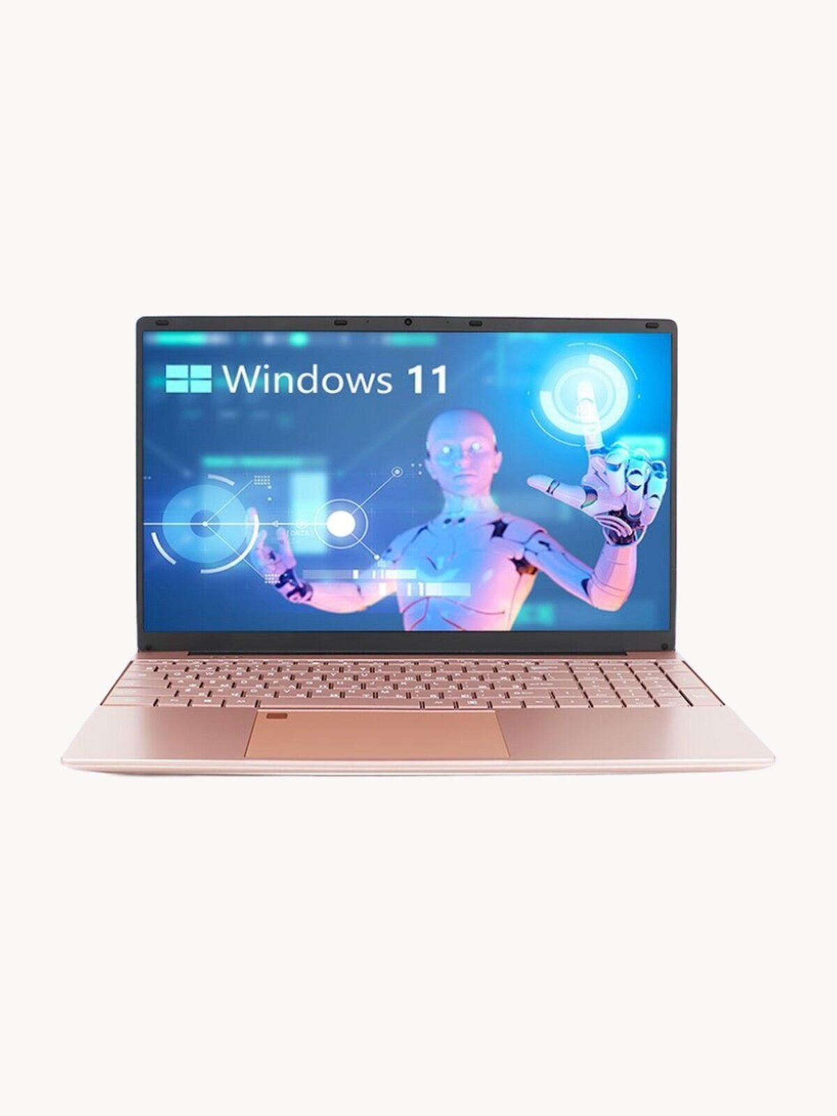 15.6" Ноутбук для работы и учебы, Notebook, RAM 16 ГБ, SSD 1ТБ, Intel N95, Windows 11 pro, русская раскладка Розовый