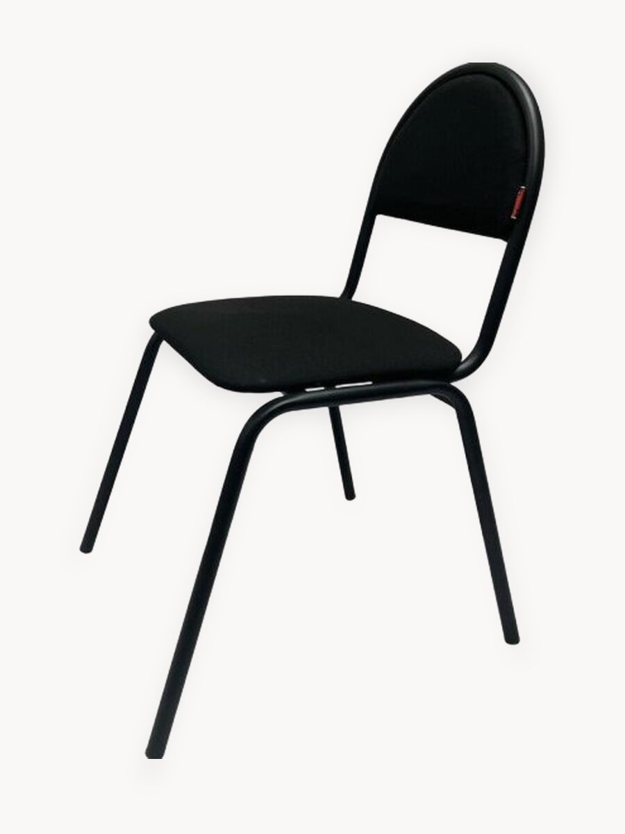 Офисный стул Attache КО_Echair 00С Серна каркас черный, ткань черная 101