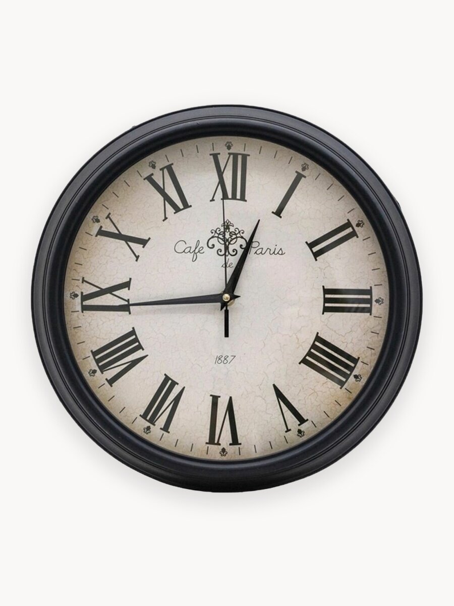 Часы настенные бесшумные интерьерные большие 33 см для гостиной и кухни