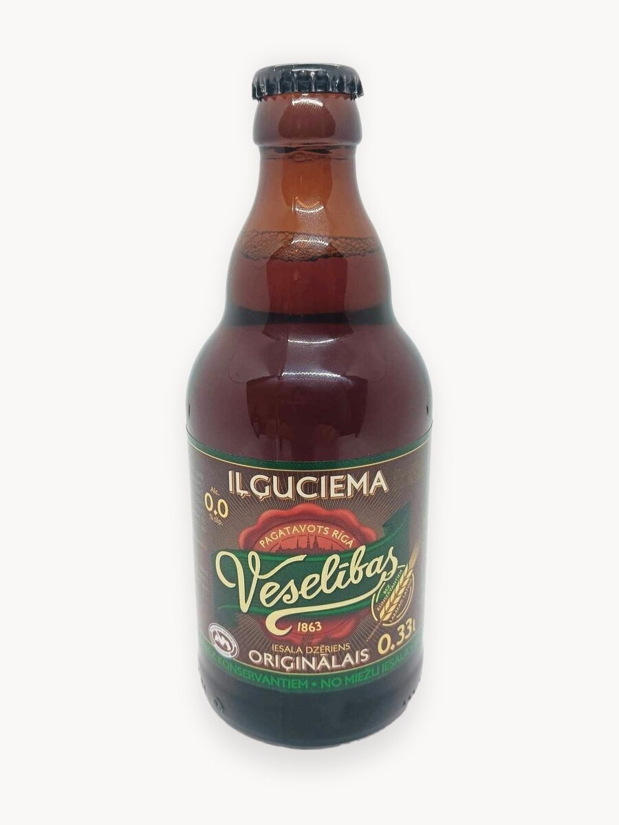 Напиток ILGUCIEMA солодовый "Veselibas Originalais", 0,33л стекло,1 шт