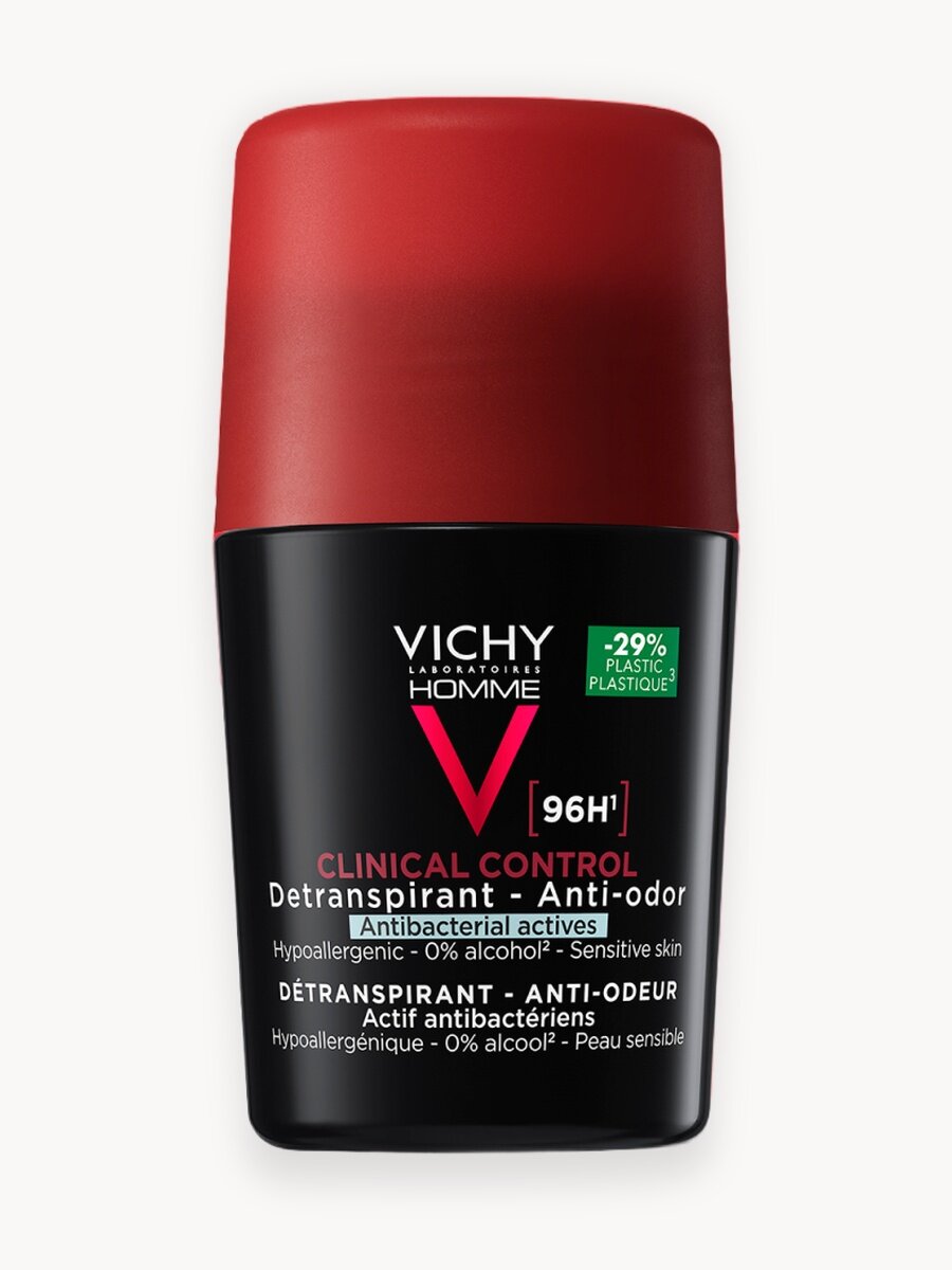 Дезодорант-антиперспирант 96 часов VICHY HOMME CLINICAL CONTROL, 50 мл