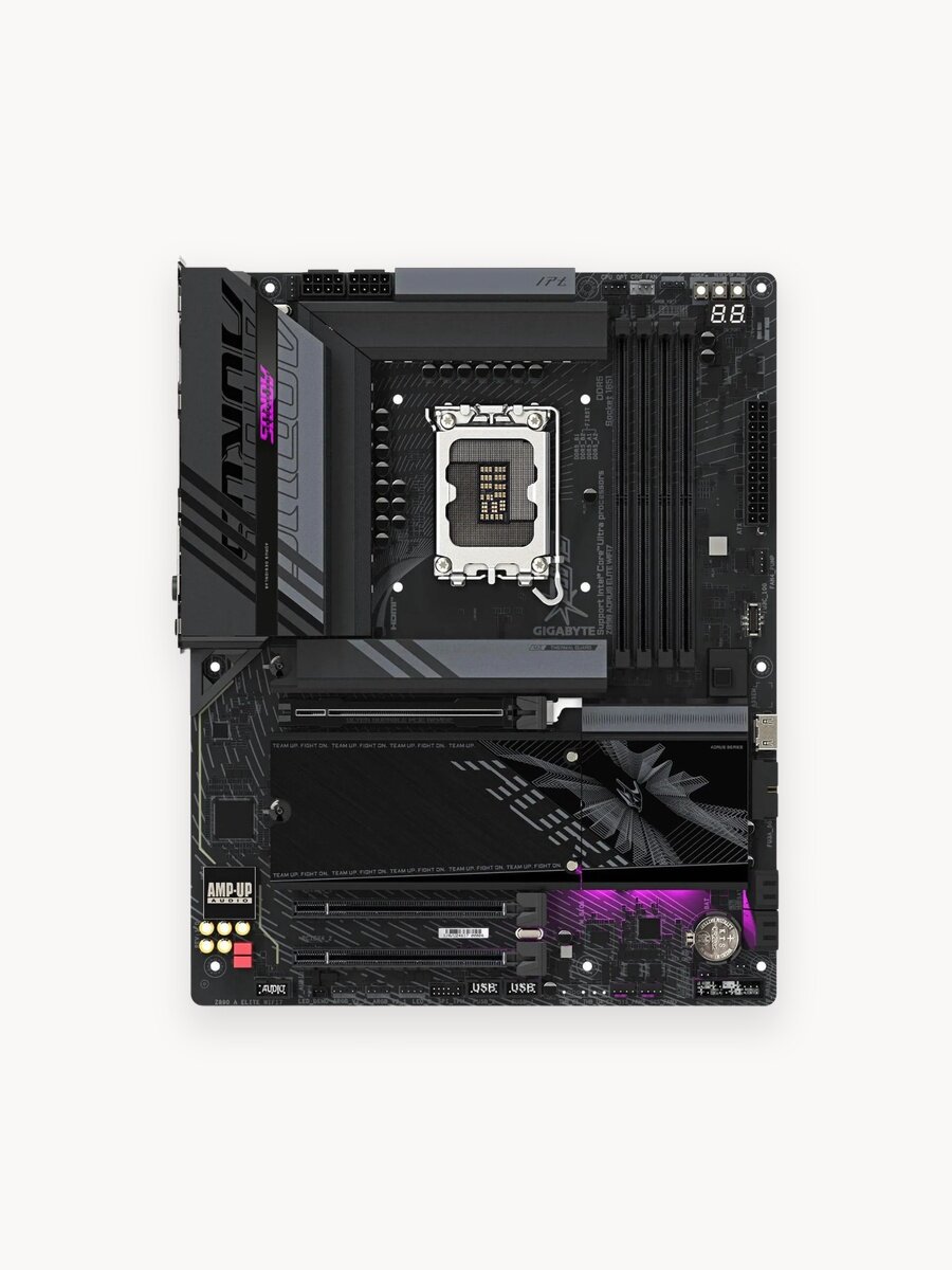 Материнская плата GIGABYTE Z890 AORUS ELITE WIFI7 Ultra Core 2, LGA 1851, ATX, DDR5, 4x M.2, 2,5GbE LAN, EZ-Latch