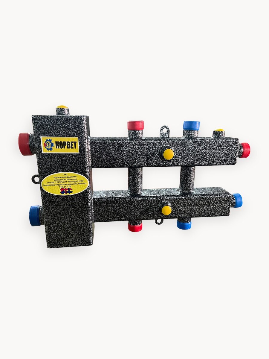 Гидравлический разделитель на три контура (ГРК - 3); гидрострелка