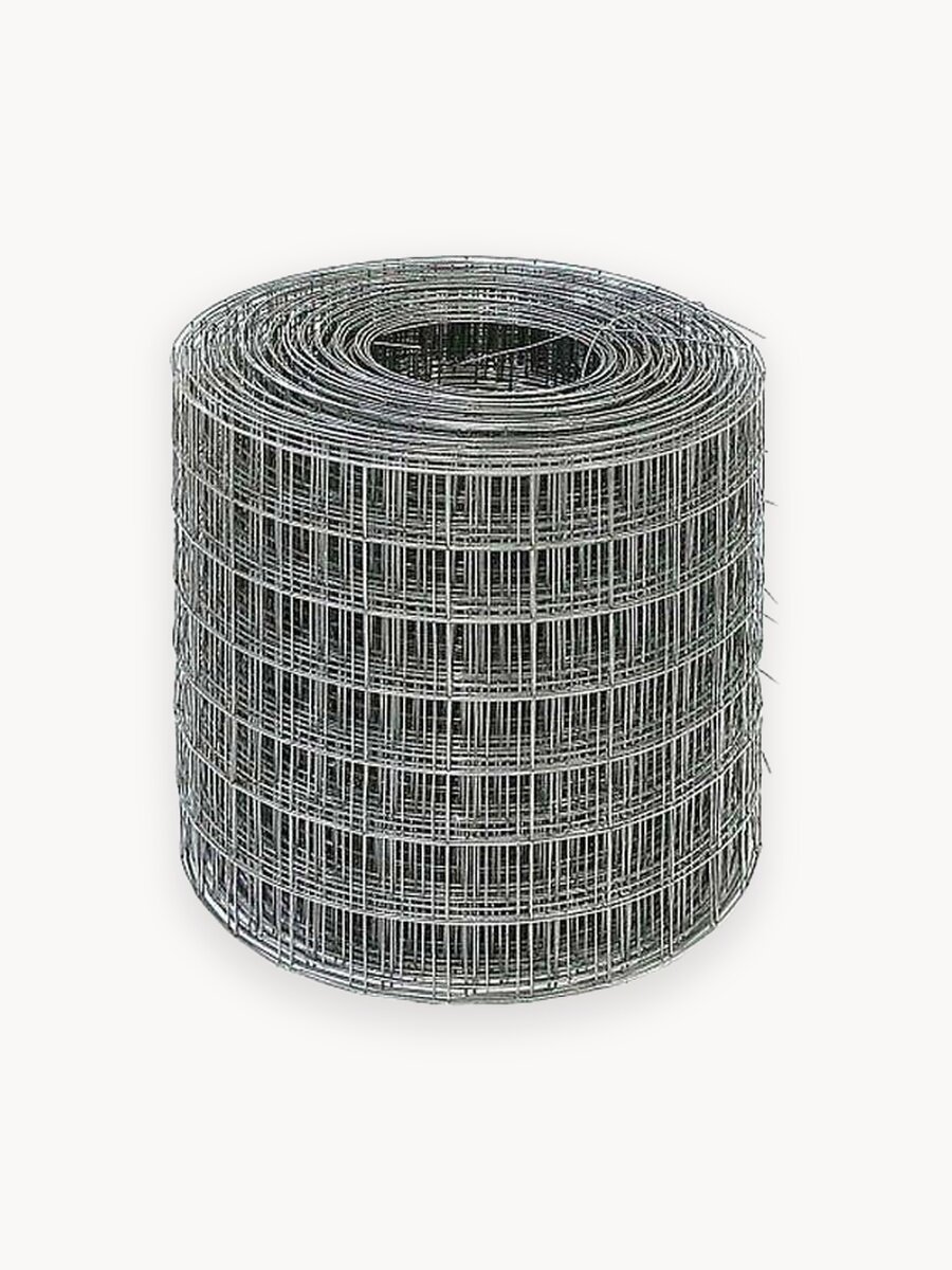 Сетка сварная оцинкованная 50х50х1,6 мм 0,5х50 м, низкоуглеродистая сталь