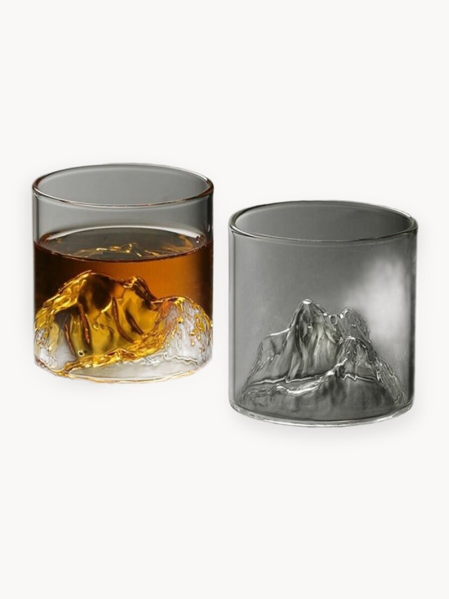 Стакан, Набор стаканов для виски, для коктейлей, 2шт, 200мл