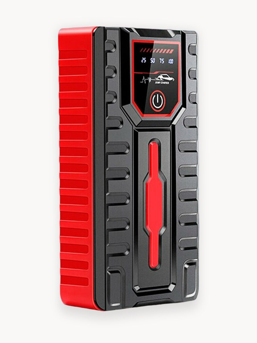 Пусковое зарядное устройство для автомобиля, jump starter TZ81 с дисплеем бустер для автомобильного аккумулятора