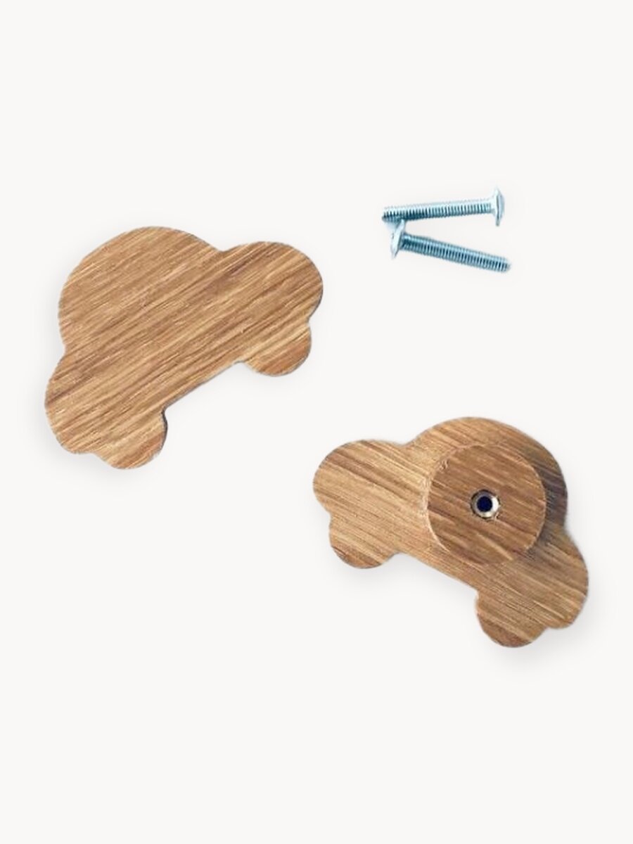 Ручка мебельная из дуба "Машинка" 2 шт.