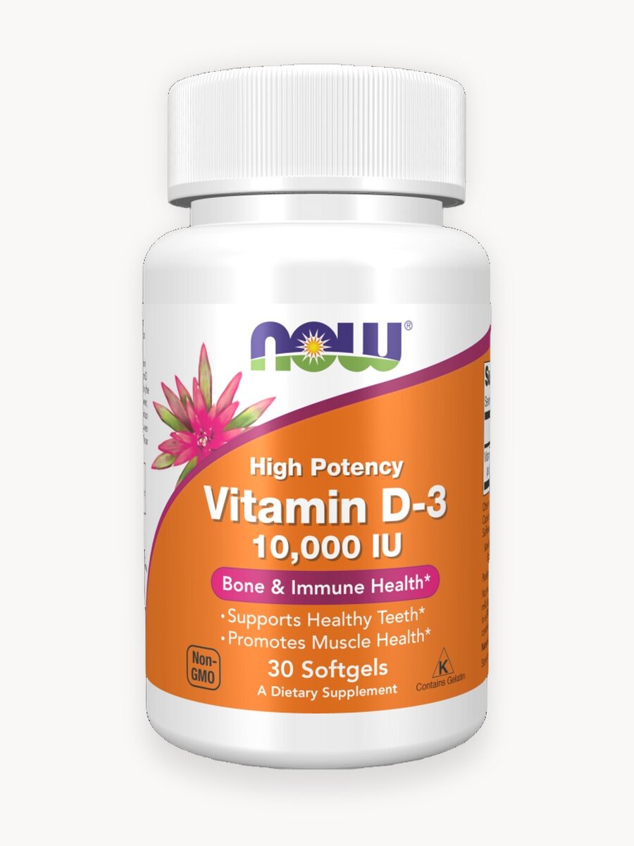 NOW Vitamin D 3 10000 IU, 30 капс.