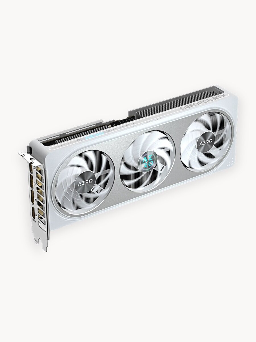 Видеокарта Gigabyte RTX5060Ti AERO OC 16GB (GV-N506TAERO OC-16GD) GDDR7, серебристый