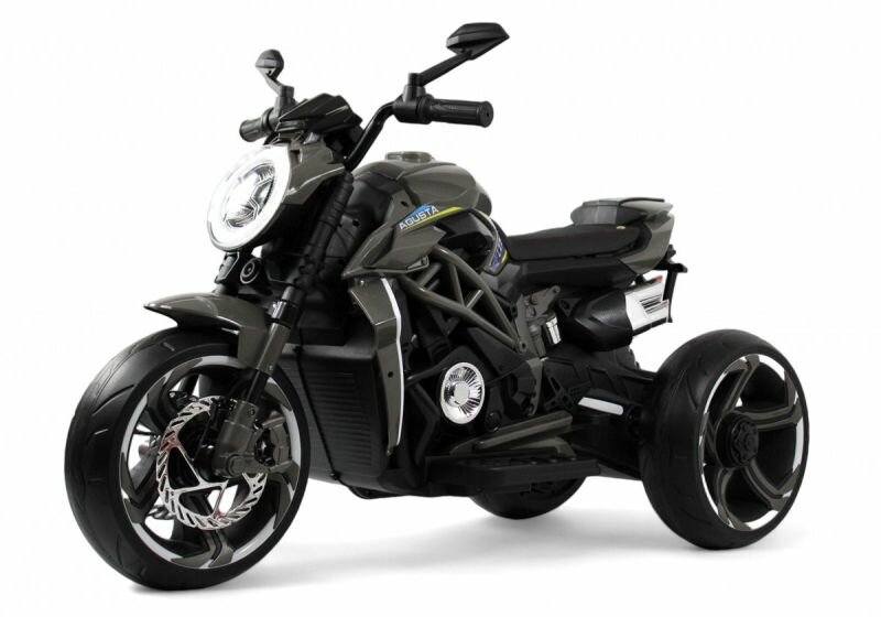 Другие электромобили Rivertoys Детский электромотоцикл C111MC серый