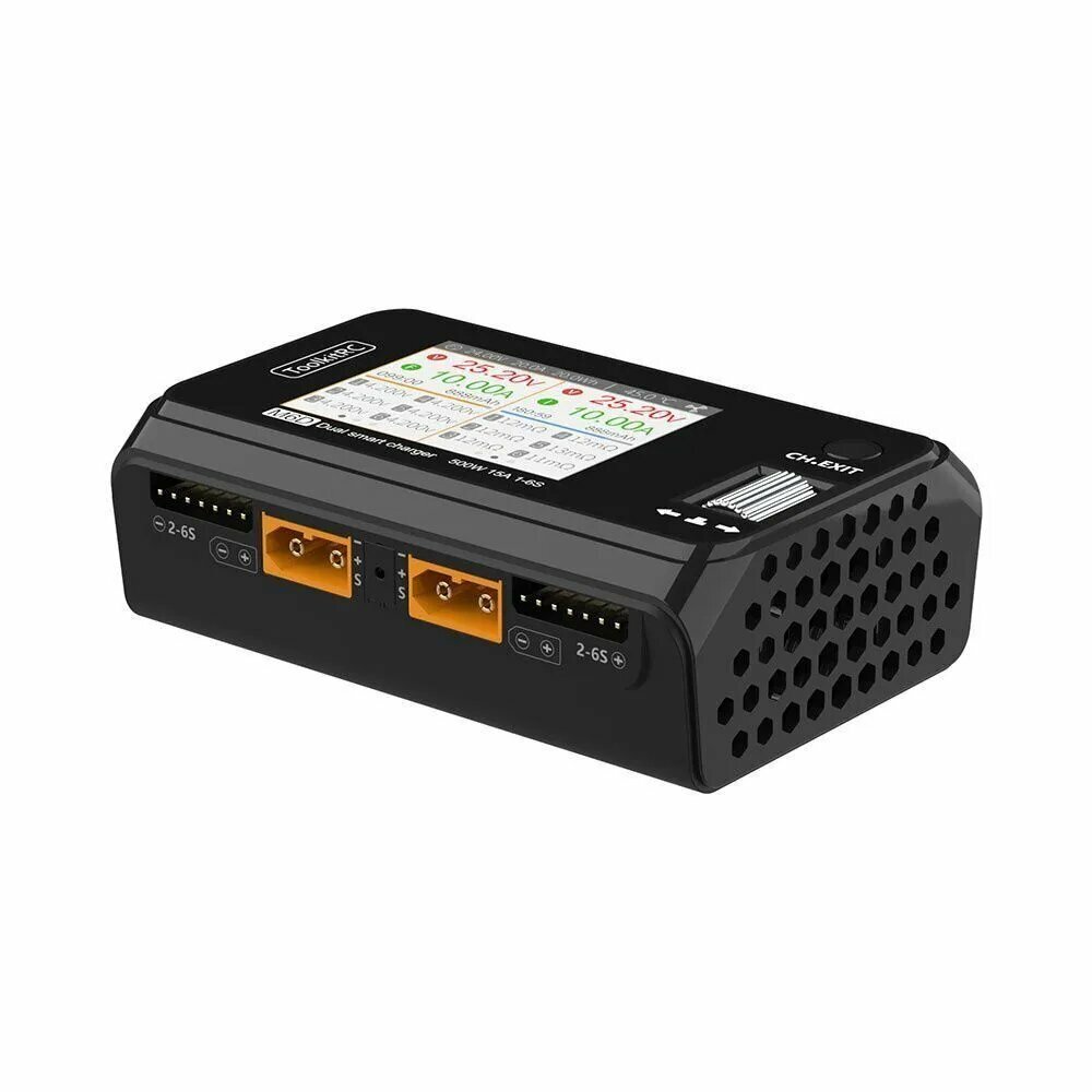 KNOW EASY-ToolkitRC M6D 500W 15A Двухканальное интеллектуальное зарядное устройство MINI