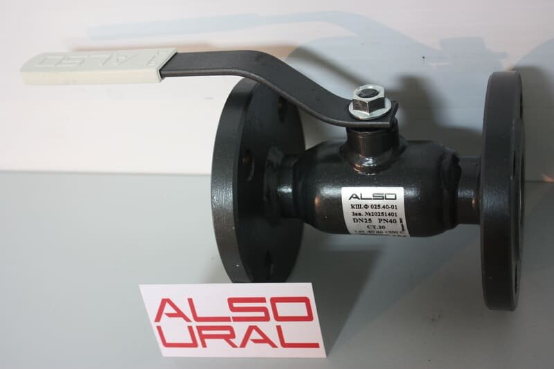 Кран шаровый КШФ Ду 65 РУ16 из ст 20 (ALSO) присоед. фланец/фланец L200