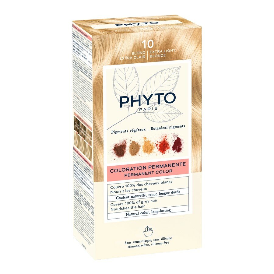 Phyto крем-краска для волос в наборе тон 10/экстра-светлый блонд/