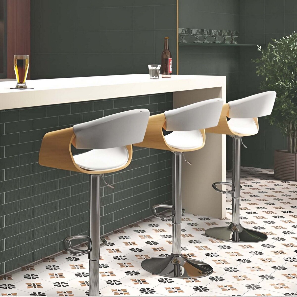 Керамогранит Motto Olive Decor Matt 20x20 N100099 орнамент матовая Износостойкая, Мелкоформатная, Морозостойкая, морозостойкая