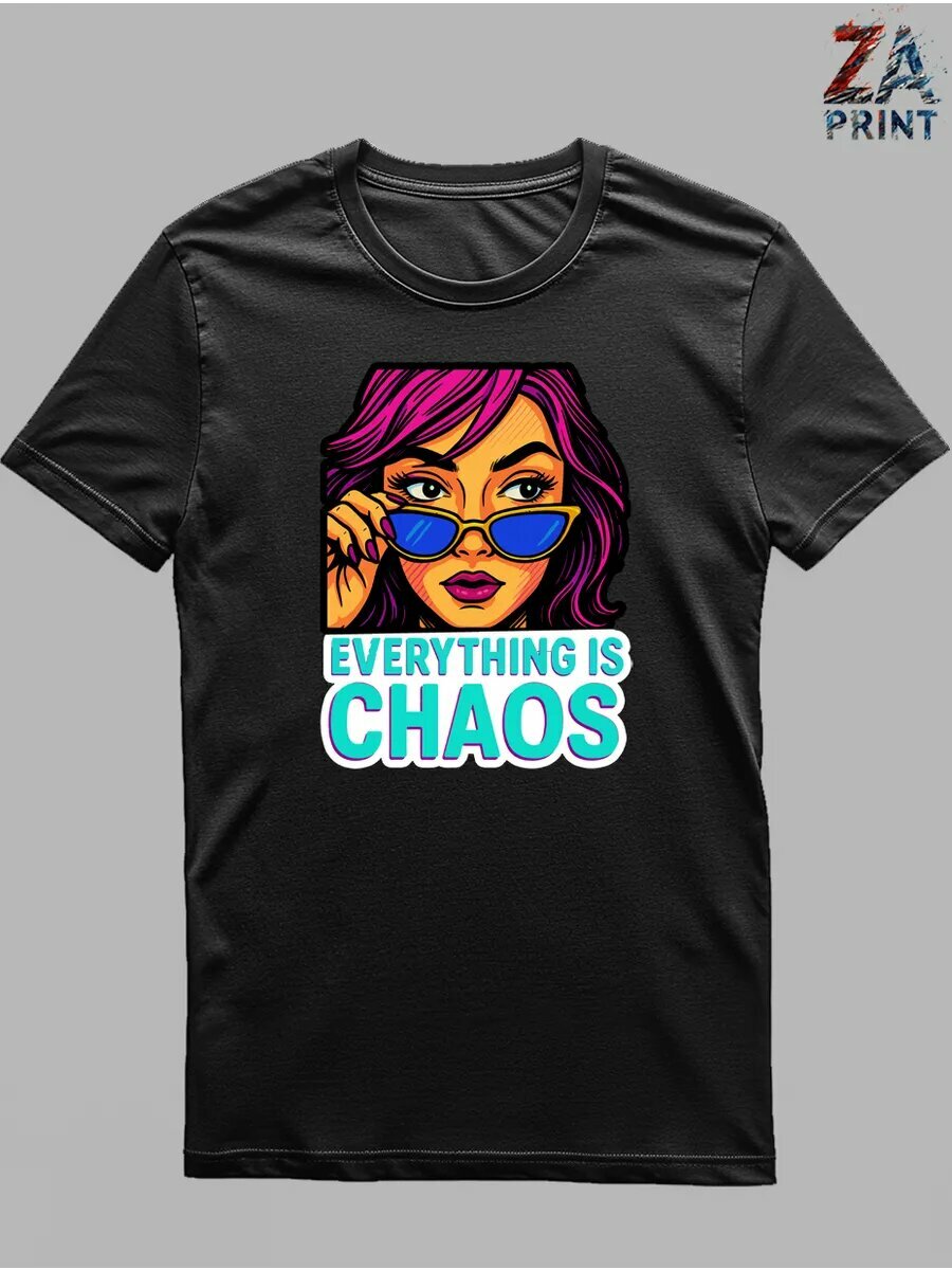 Футболка девушка хаос
