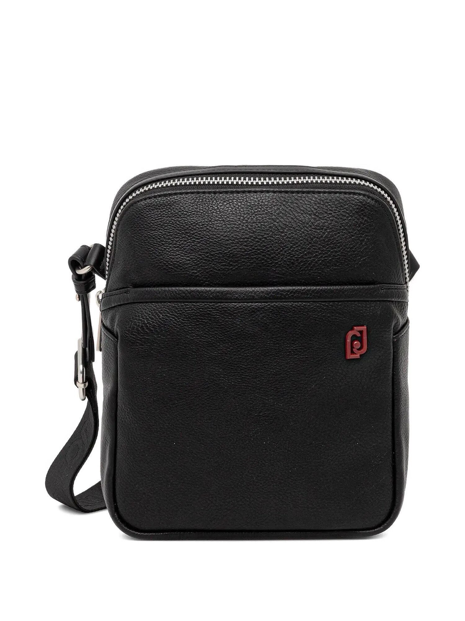 Сумка LIU JO Zip logo messenger bag, черный/черный — фото 1