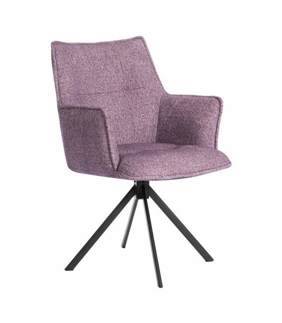 Кресло Lutz/Луц, опора 360, велюр/букле, VT shape wood rose