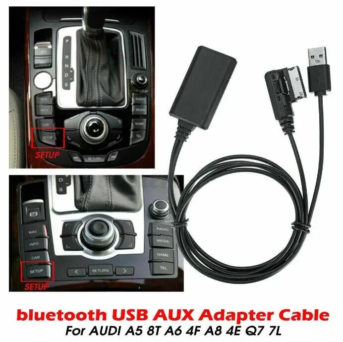 Bluetooth AUX в адаптерном кабеле Музыкальный аудиоадаптер для AU.DI A5 8T A6 4F A8 4E Q7 7L A4 Q5 Концертная симфония AMI MMI 2G System
