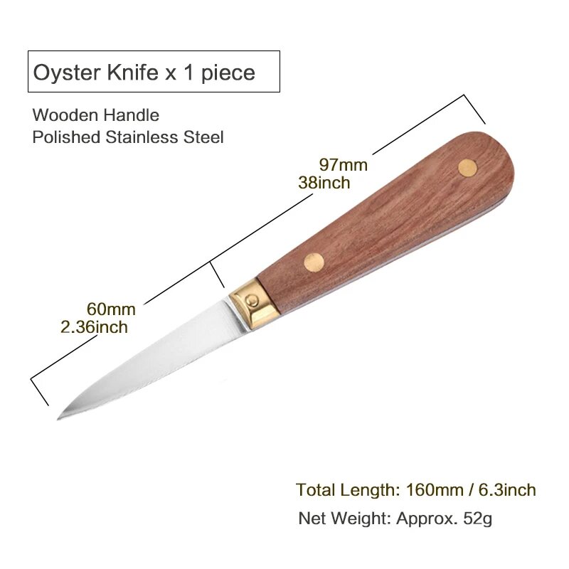 1 шт, нож-устрица из нержавеющей стали