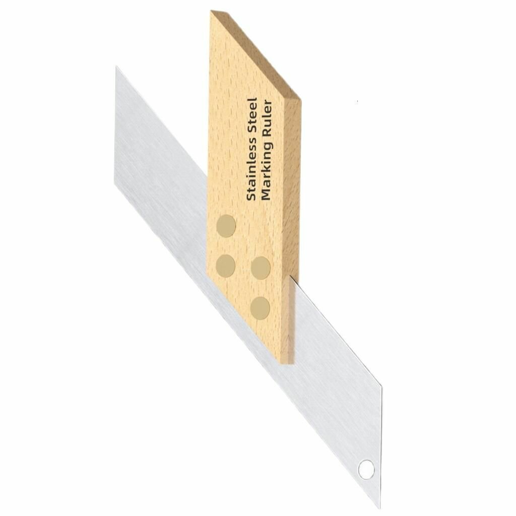 Малка, Многофункциональная маркировочная линейка для деревообработки-маркировочная из нержавеющей стали 135 градусов