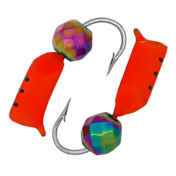 Мормышка вольфрамовая Condor "Столбик с граненым шариком "Хамелеон" (Красный), d=2 мм 015471