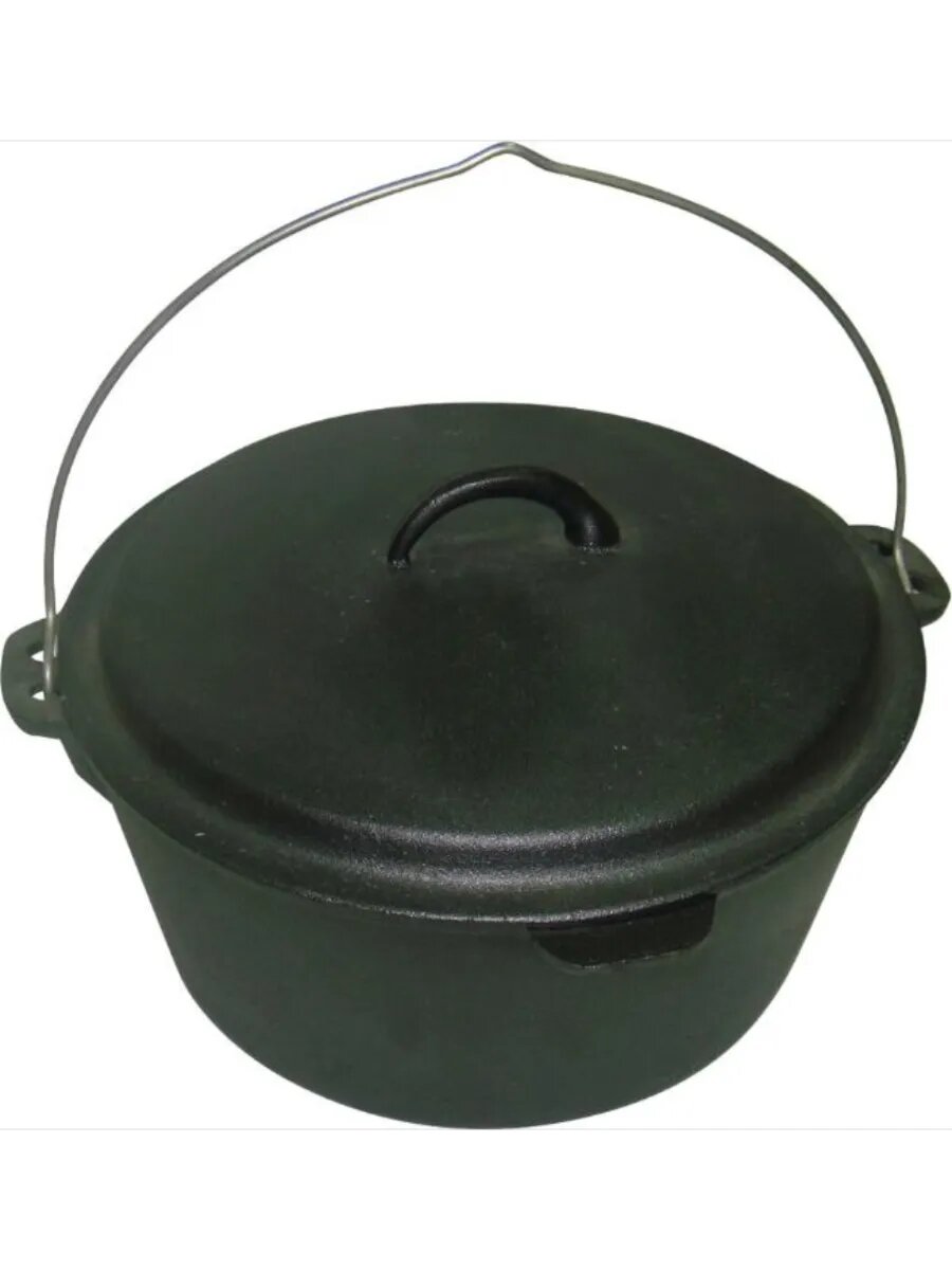 Казан чугунный KС-31 7.6л с крышкой