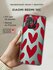 Чехол на Xiaomi Redmi 10C / Сяоми Редми 10C с принтом "Красные сердечки рисунок ...