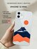 Чехол на Apple iPhone 12 mini / Айфон 12 Мини с принтом "Кот-гора", прозрачный