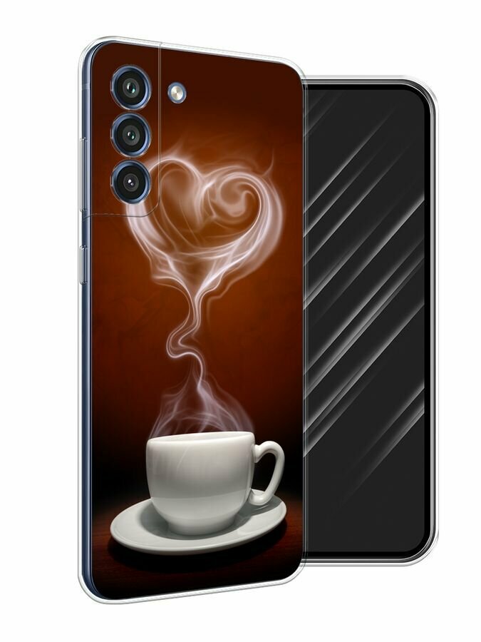 Чехол на Samsung Galaxy S21 FE 5G / Самсунг Галакси S21 FE с принтом "Кофейная любовь"