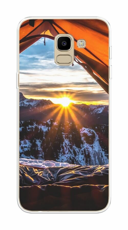 Чехол на Samsung Galaxy J6 2018 / Самсунг Галакси Джей 6 2018 с принтом "Горы 7"