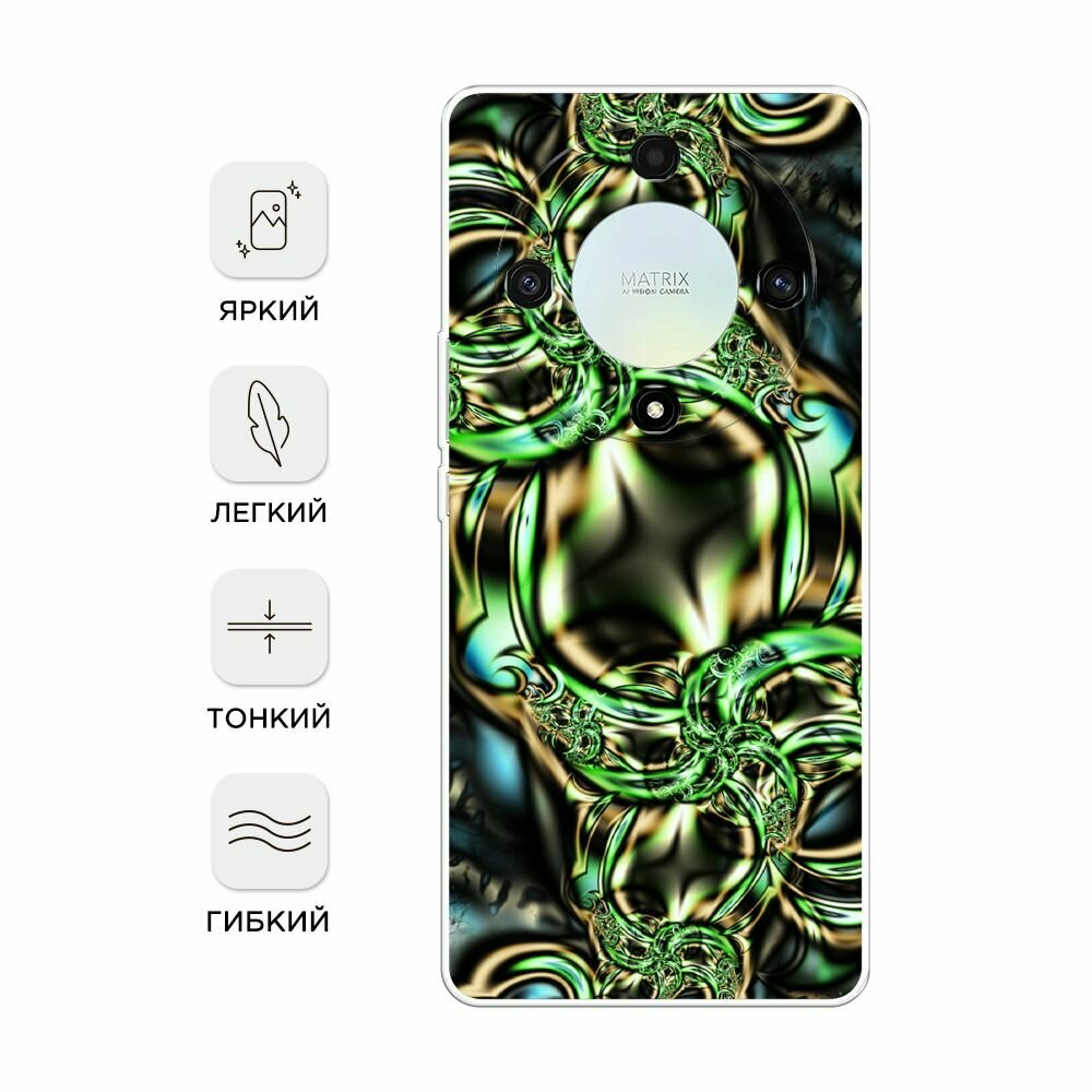 Силиконовый чехол на Honor X9A / Хонор X9A с принтом Абстракция 18 — фото 1