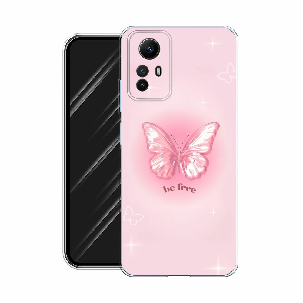 Чехол на Xiaomi Redmi Note 12S / Сяоми Редми Ноут 12S с принтом "Be free butterfly 1" — фото 1
