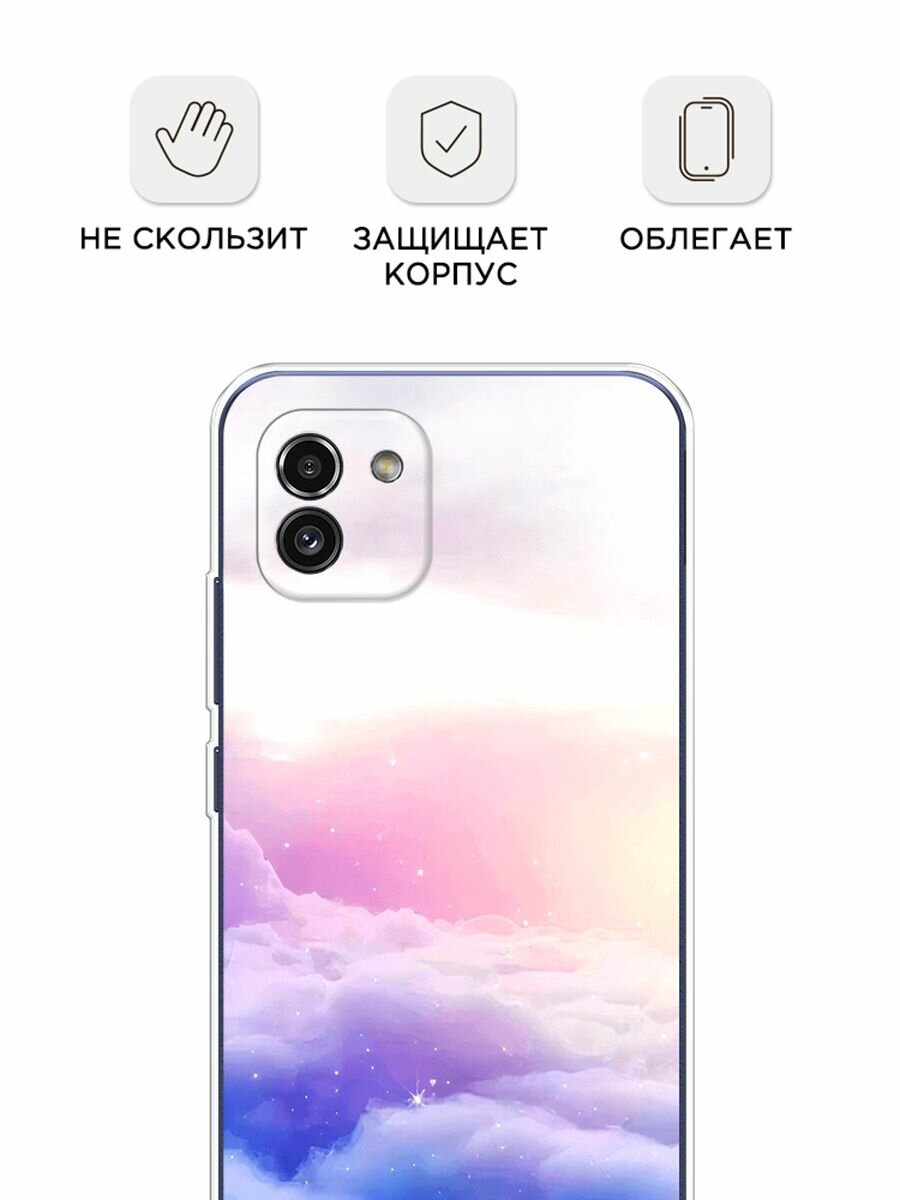 Чехол на Samsung Galaxy A03 / Самсунг Галакси А03 с принтом "Небеса" — фото 1