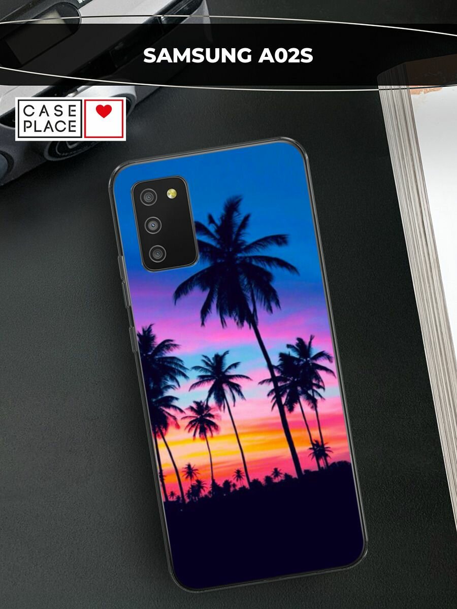 Чехол на Samsung Galaxy A02s / Самсунг Галакси A02s с принтом "Закат 5"