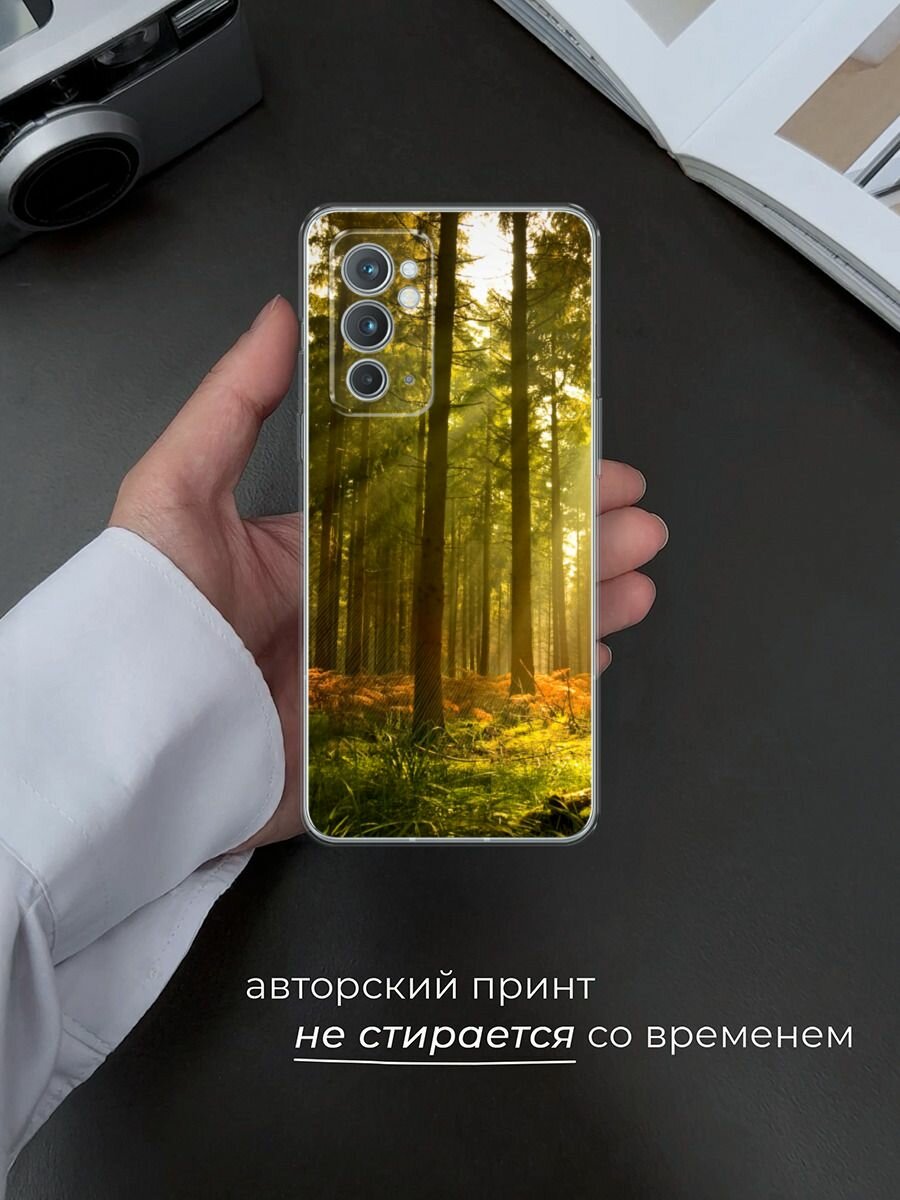 Силиконовый чехол на OnePlus 9RT / ВанПлас 9RT с принтом "Лес 7" — фото 1