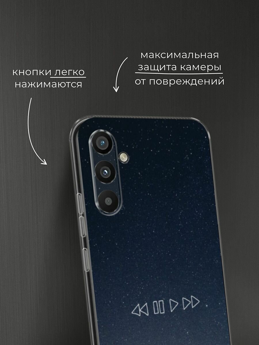 Чехол на Samsung Galaxy A34 / Самсунг A34 с принтом "Космическая музыка" — фото 1