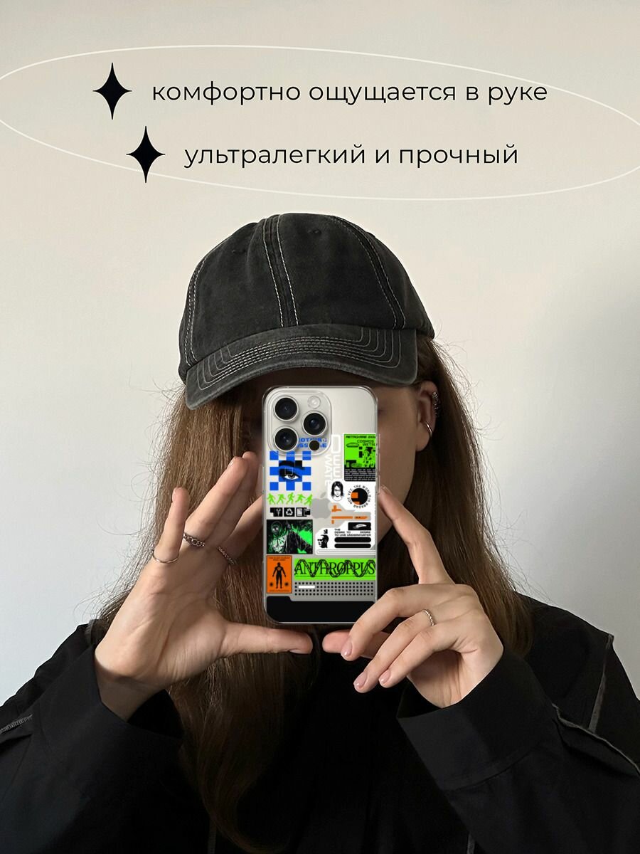 Чехол на Apple iPhone 16 Pro / Айфон 16 Про с принтом "Nothing impossible", прозрачный — фото 1