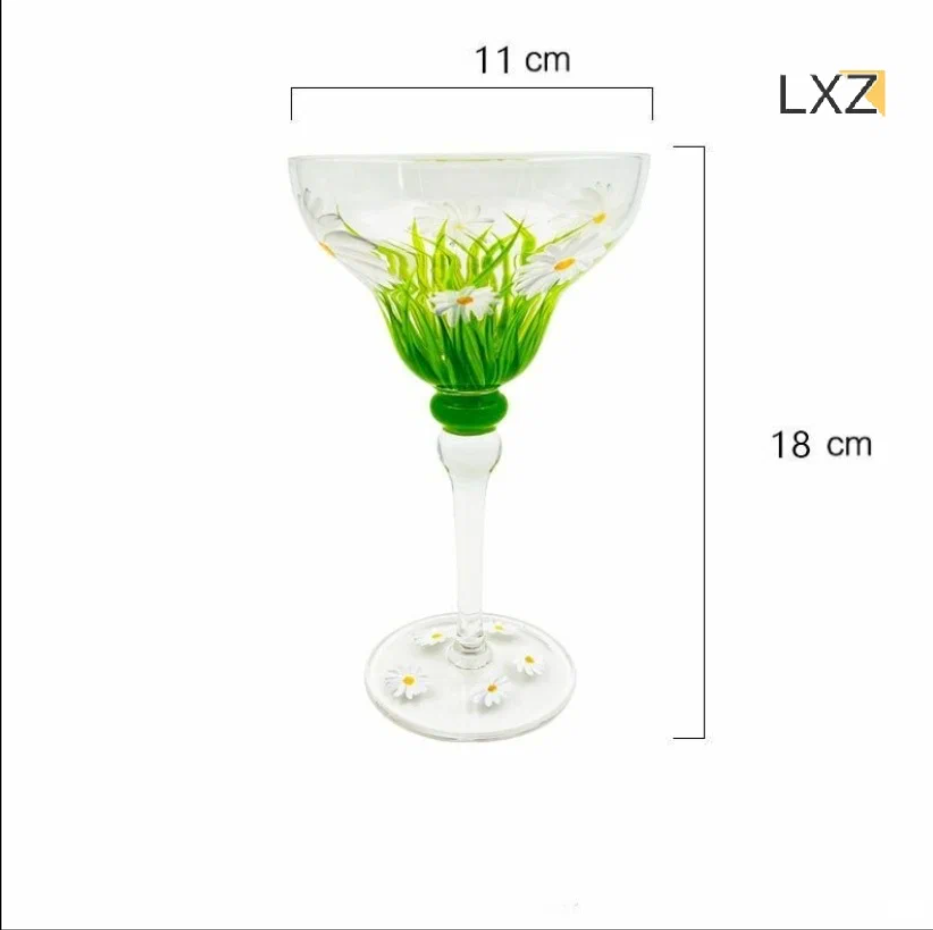 Эксклюзивная высокая кружка 270 мл из цветного хрусталя 11 на 18 см