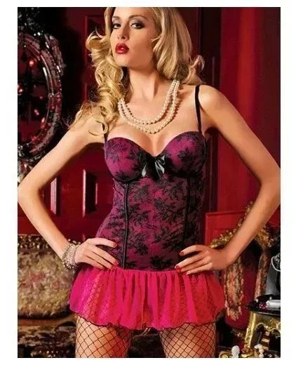 Кокетливый корсет с юбочкой от Seven Till Midnight, M