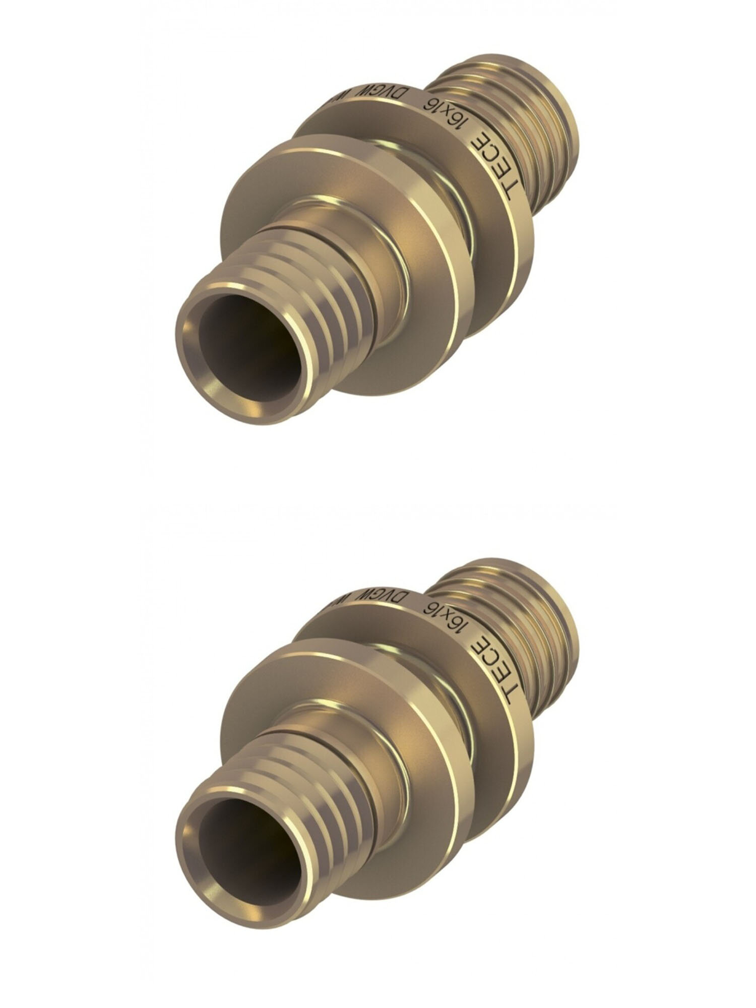 Соединитель прямой 16 х 16 мм латунный (766016) (2 шт.)