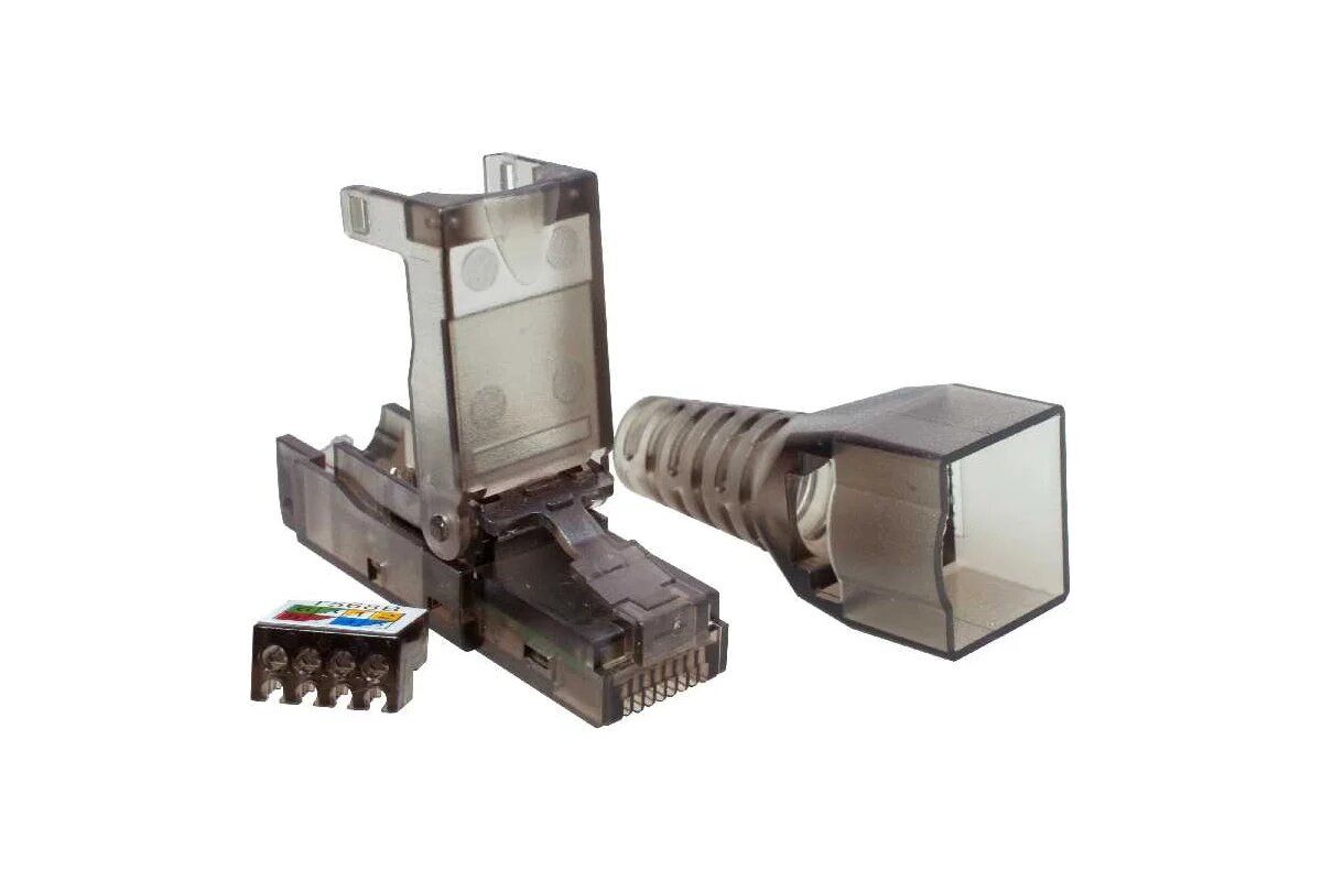 SUPRLAN коннектор 8P8C UTP Cat6A RJ-45 безынструментальный DIY 10-0239-1 для витой пары