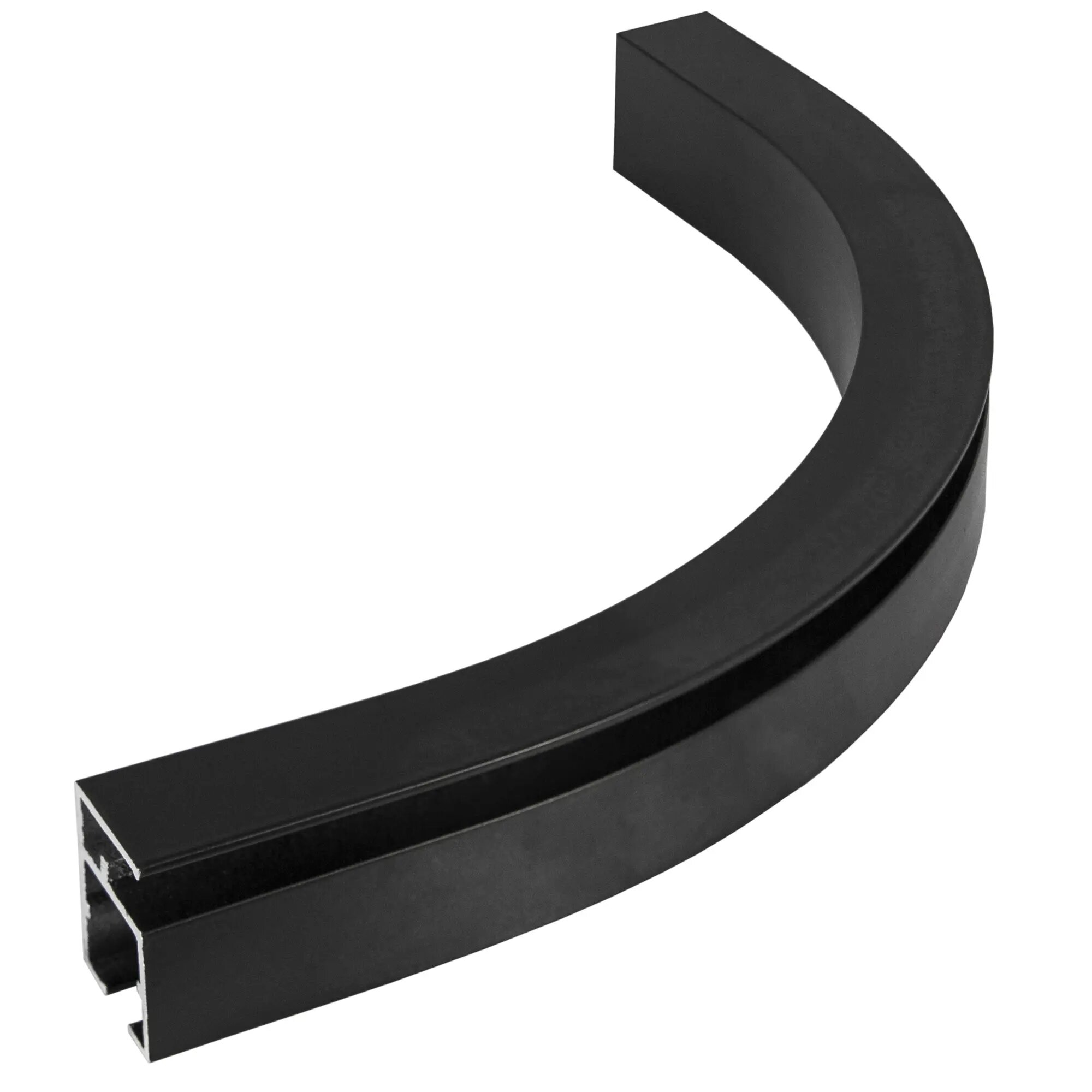 Kreaforta Pro соединитель поворотный однорядный для карниза внутренний алюминий черный