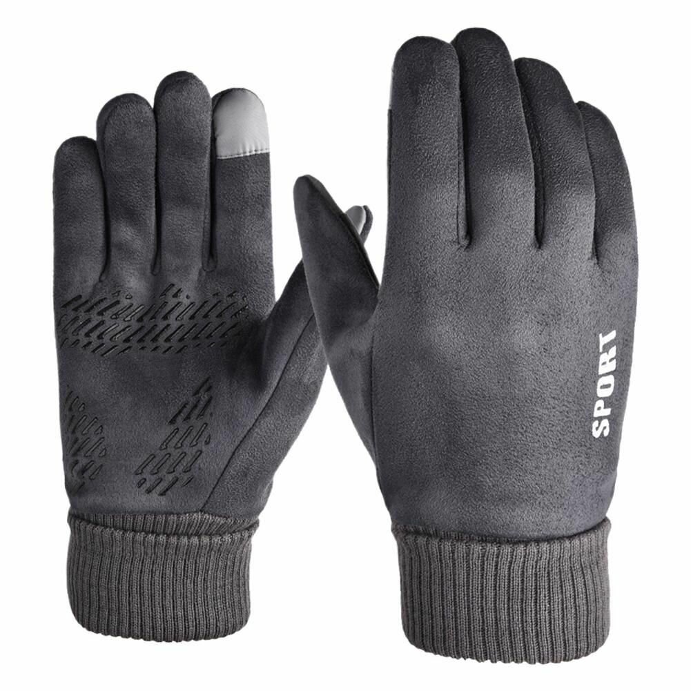Термоперчатки для сенсорных экранов, утепленные, ветро-влагозащищенные, унисекс, для вождения, мотоцикла, велосипеда, зимние
