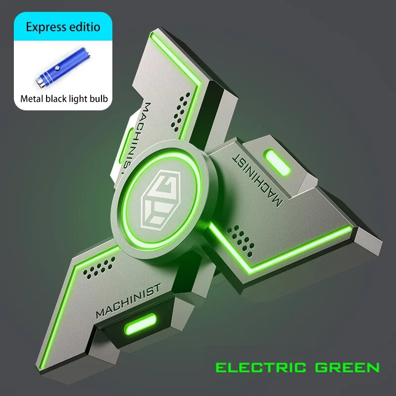 Новая технология Smart Black Technology фиджет-Спиннер из металлического сплава гироскоп светящаяся ручная игрушка для снятия стресса для мальчиков и взрослых подарки на день рождения Зеленый, Green-Basic