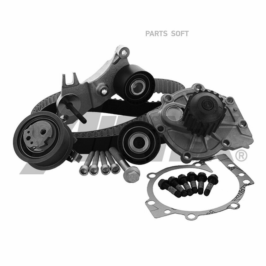 Комплект ГРМ + помпа Volvo S60/90/XC60/XC90 2.0 15- от официального дистрибьютора, AIRTEX, артикул WPK207901