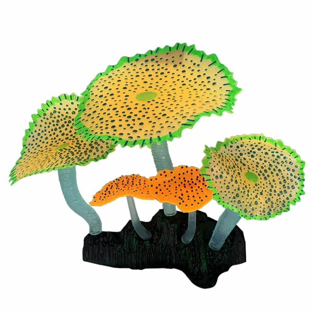 Декорация для аквариума, Декор аквариума коралловая фигурка-оранжевая